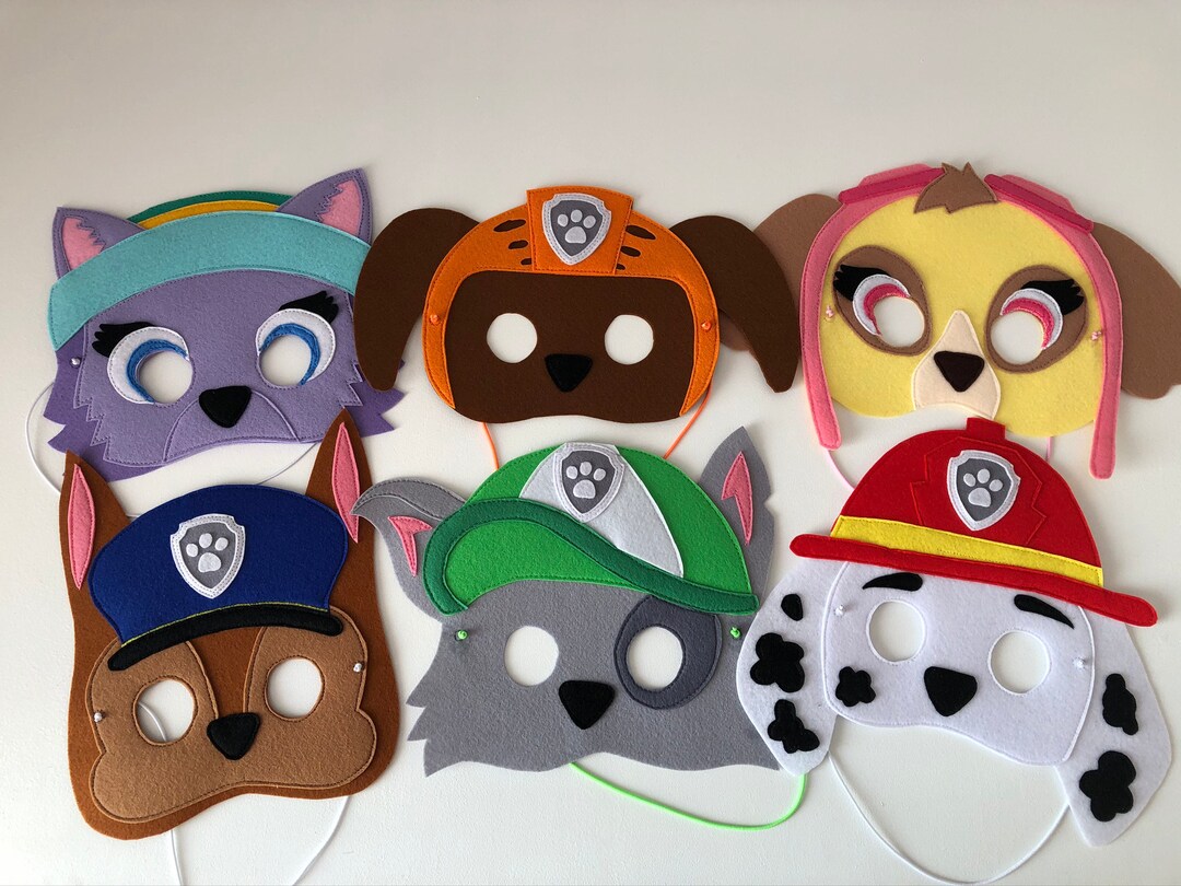 Paw Patrol Mask Paw Patrol Paw Patrol Games Party Mask for Kids Paw Patrol Gifts Mask for Kids ...
