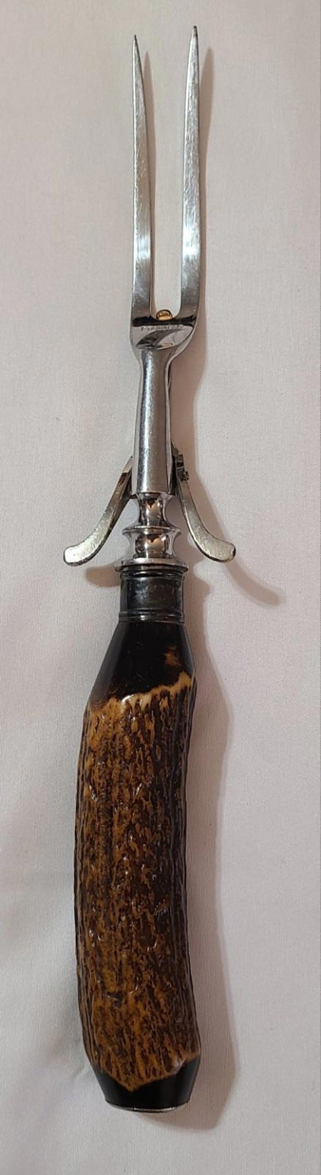 Lamson Stag Horn Handle Stainless Steel 13'' Carving Fork Engraved "r ...