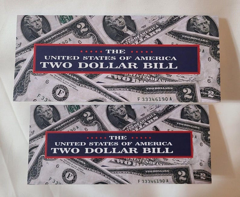 New Colorized 2 Dollar Bill, Donald Trump "never Surrender" Money ...