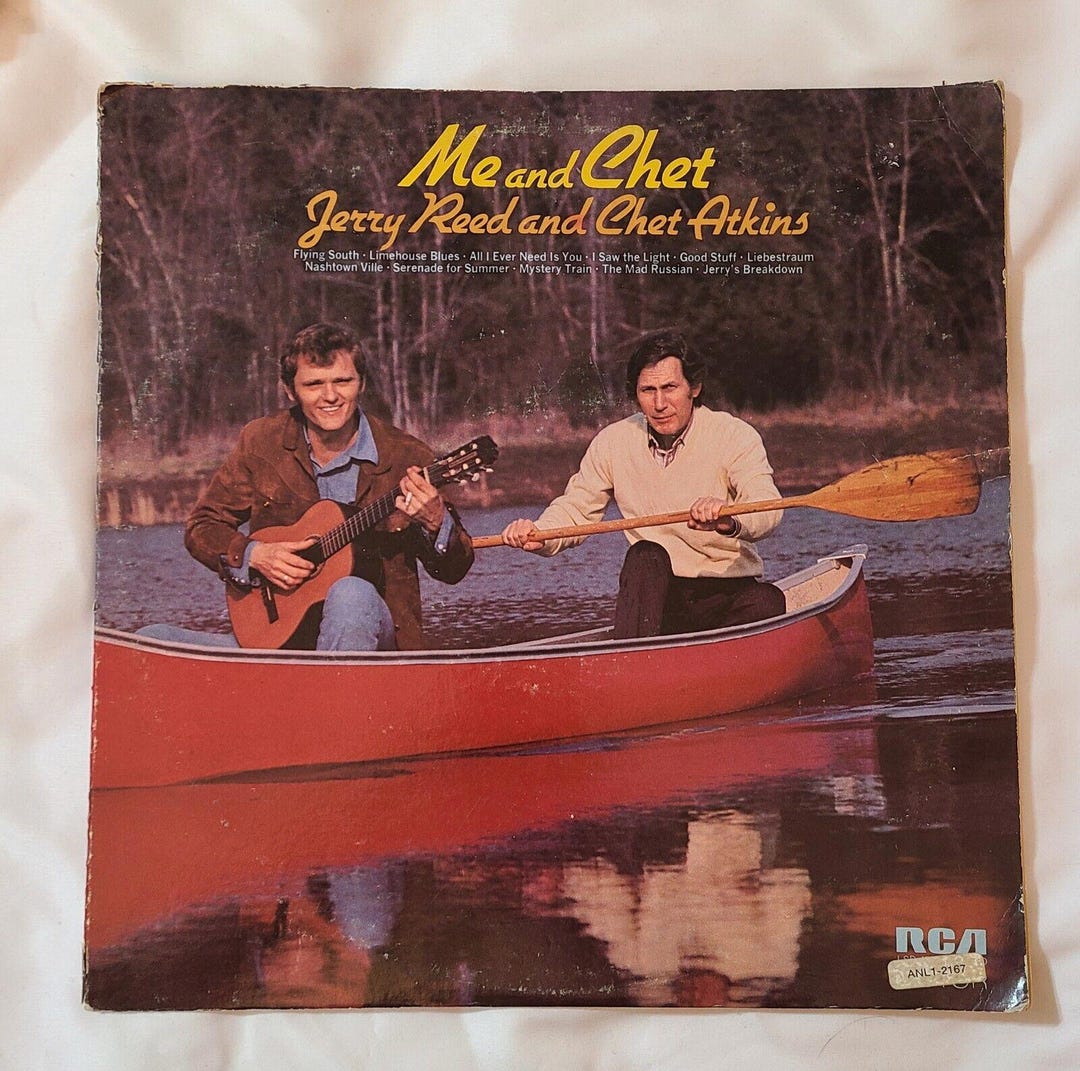 Vintage LP Record Jerry Reed Chet Atkins: Me & Chet RCA 1972 Guitar ...