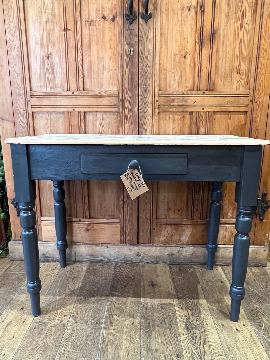 Vintage Console Table Frenchic Painted Decoupage Top - Etsy UK