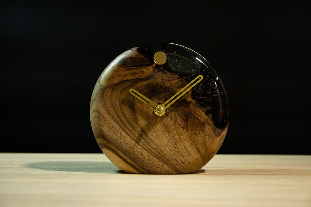 Wooden Table Clock, Handmade Clocks for Table Like Gift for Bestfriend ...