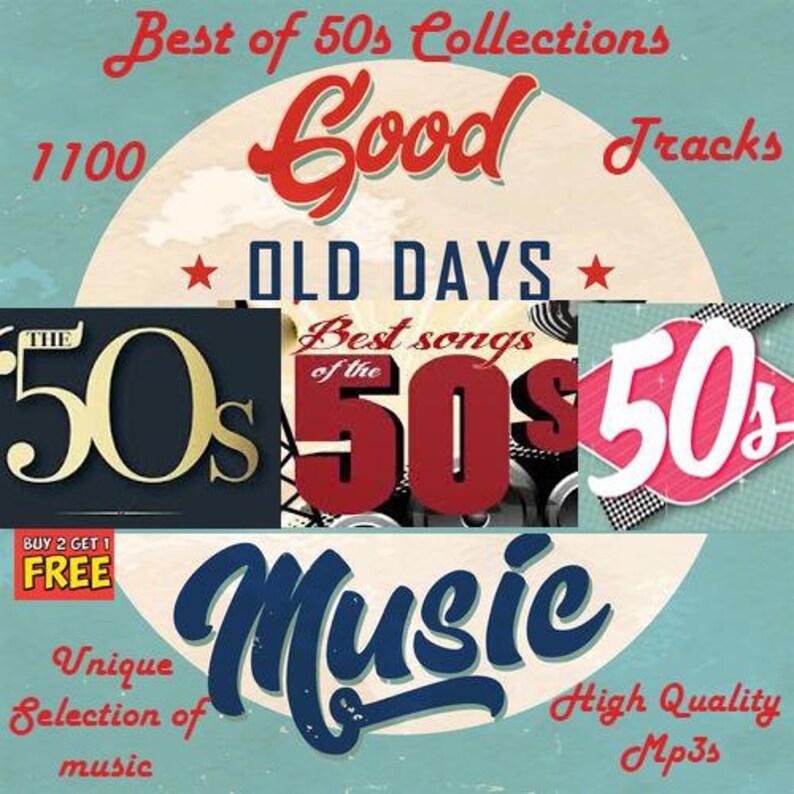 1100 Top 50s Hits: Unique Music Collection (320 Kbps) (digital Download ...