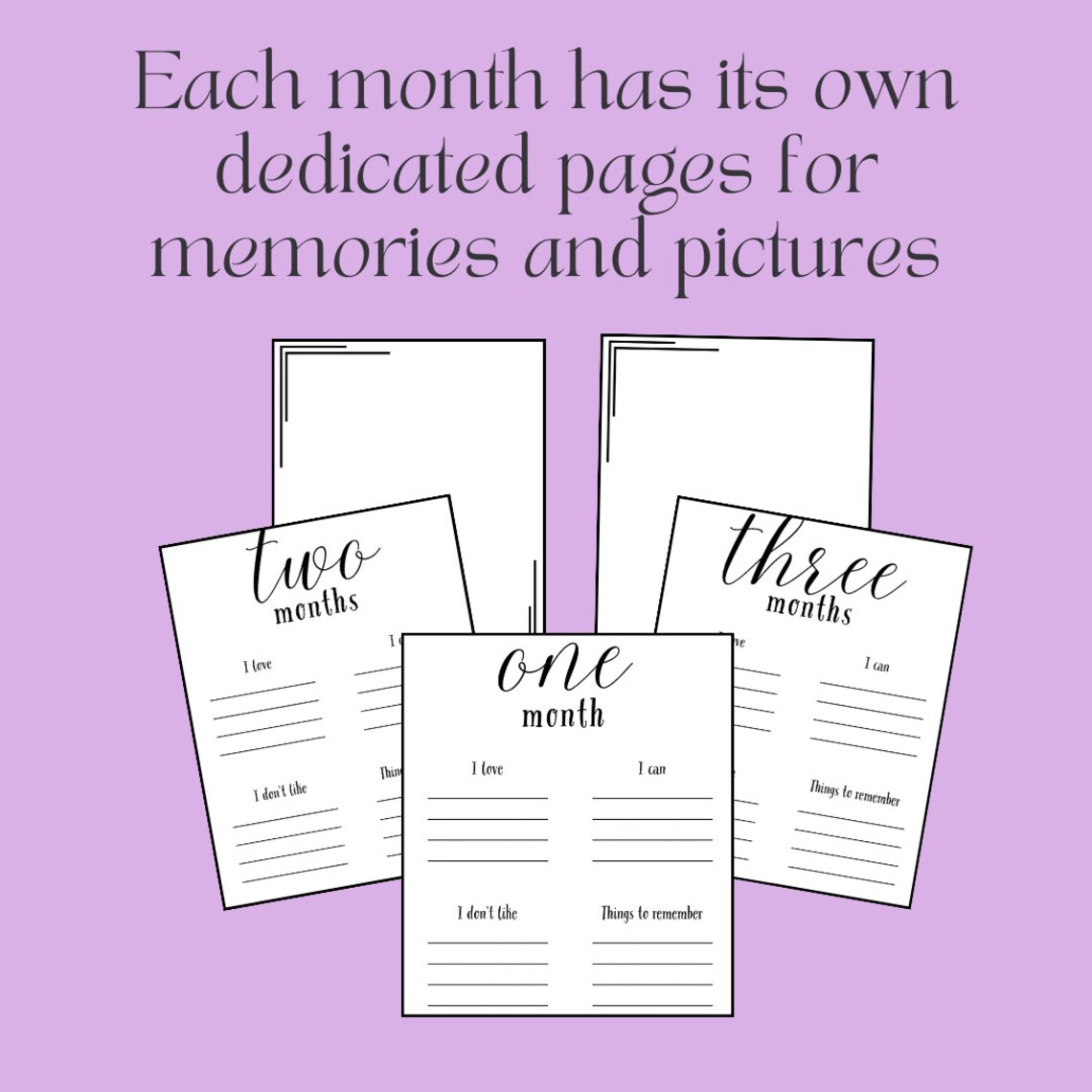 Simple Baby Book Simple Baby's First Year Baby Memory Book Baby ...