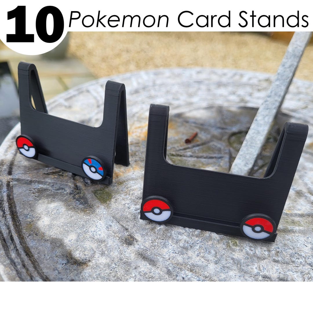 10 Stylish Pokeball Card Stands: Display Pokemon Trading Cards ...