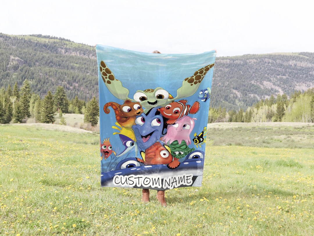 Personalized Finding Nemo Blanket Custom Name Blanket Kid Name Blanket ...