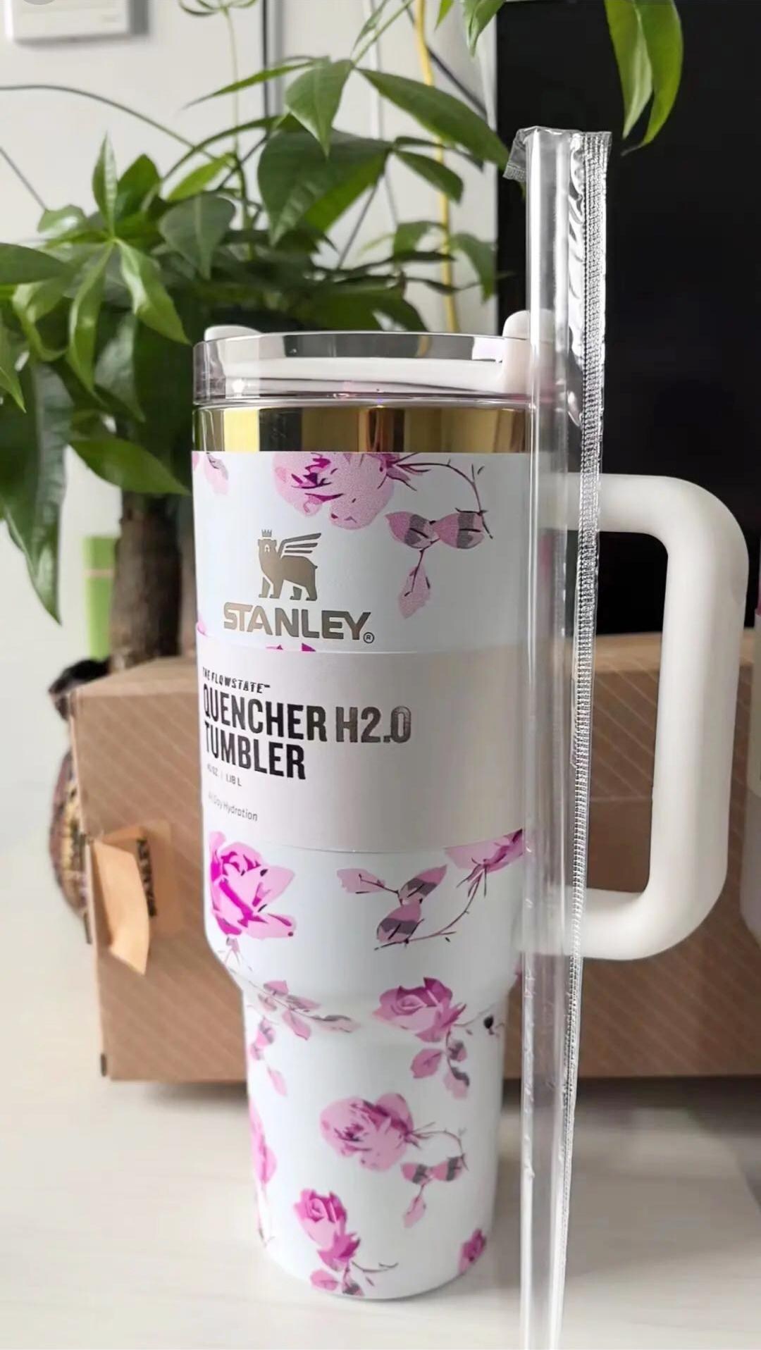 Customizable Love Shack Fancy Pink Rose Stanley 40oz Cup, Stanley ...