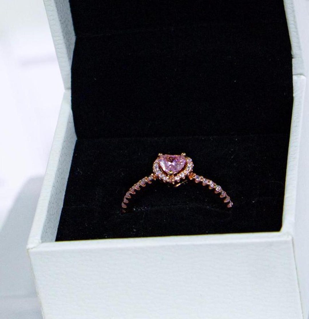 Sparkling Elevated Heart Ring Pandora Gift Box Set S925 Sterling Silver ...