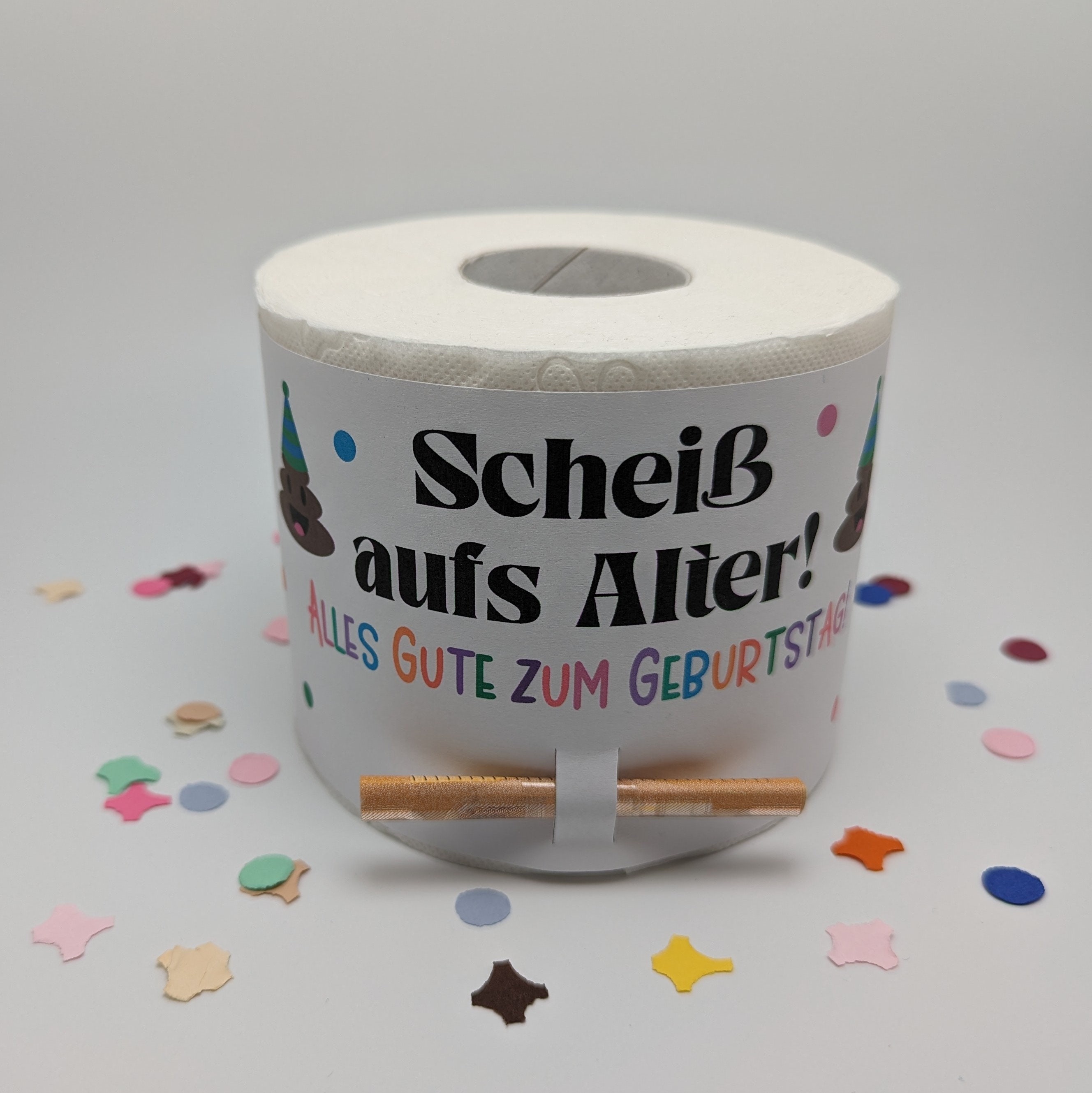 PDF Druckvorlage Geldgeschenk "Scheiß aufs Alter", Mitbringsel selber ...