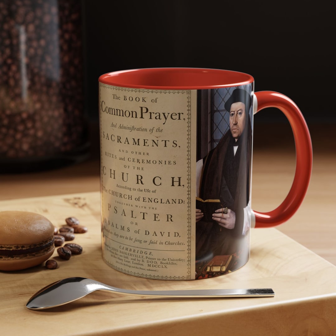 Book of Common Prayer, Thomas Cranmer Mug, Anglican Prayer Mug ...