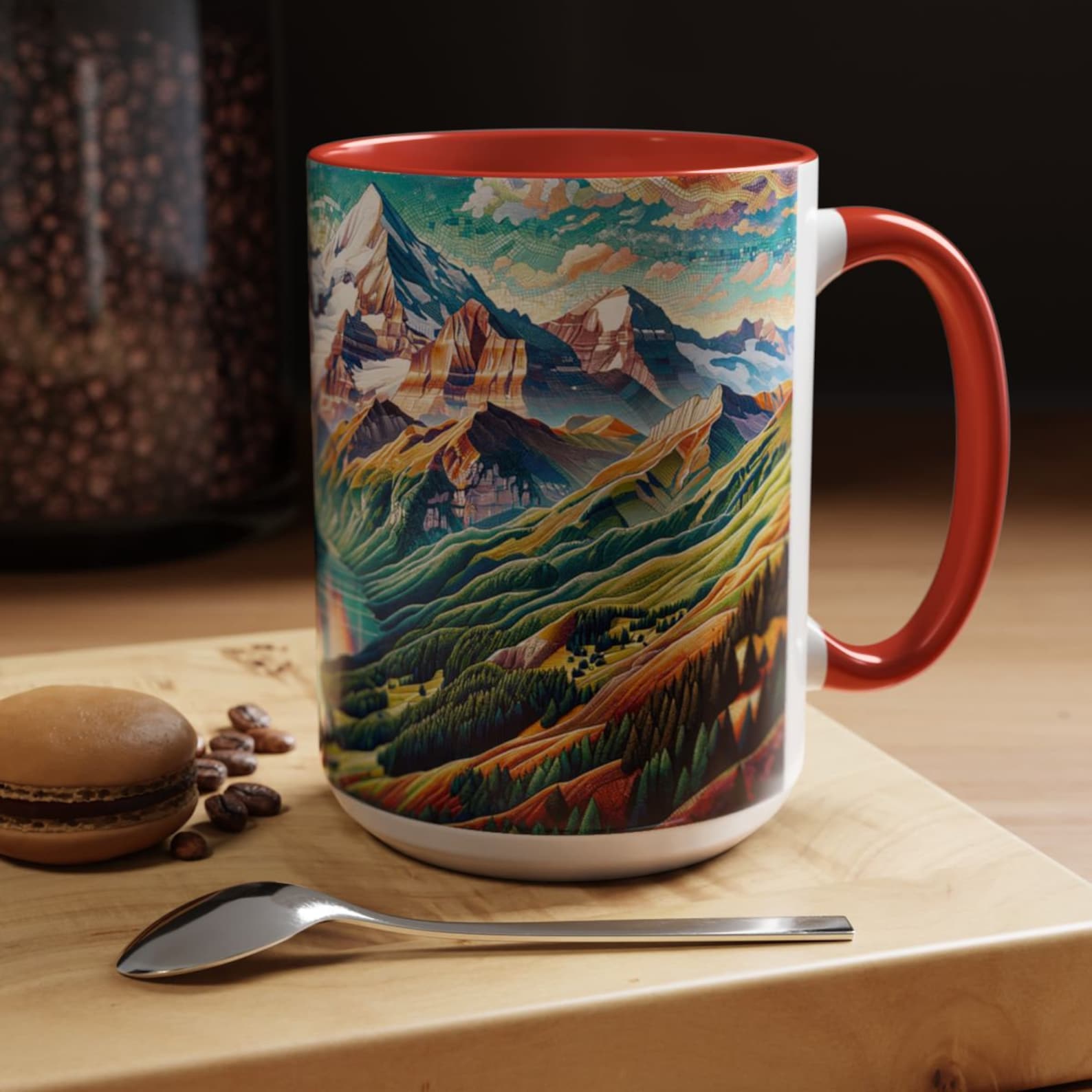 Swiss Alps Coffee Mug: Switzerland Travel Souvenir - Etsy