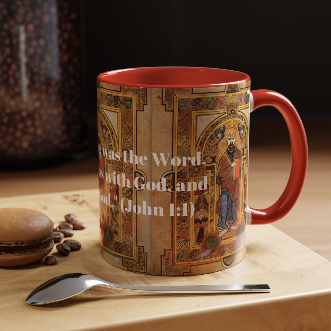 Christian Mug, Clergy Appreciation Gift, Bible Verse Mug, Book of Kells ...