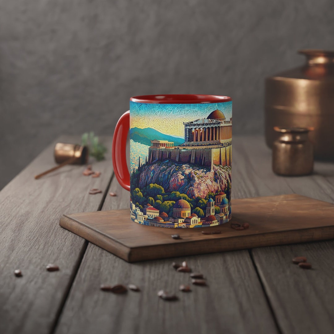 Acropolis Mug, Athens Cup, Greece Souvenir, Travel Mug, Acropolis Cup ...