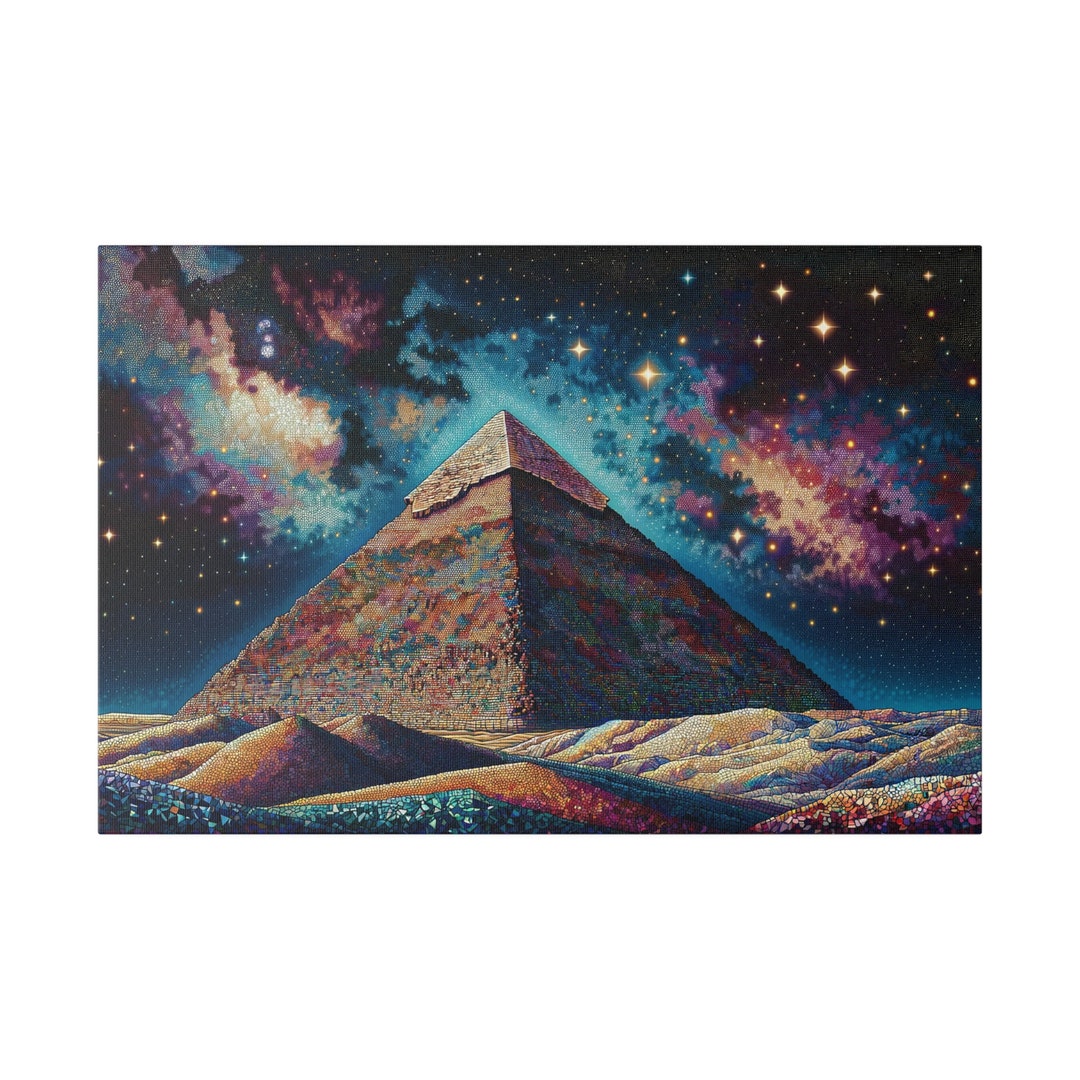 Great Pyramid Wall Art, Giza Matte Canvas, Home Decor, Egypt Souvenir ...