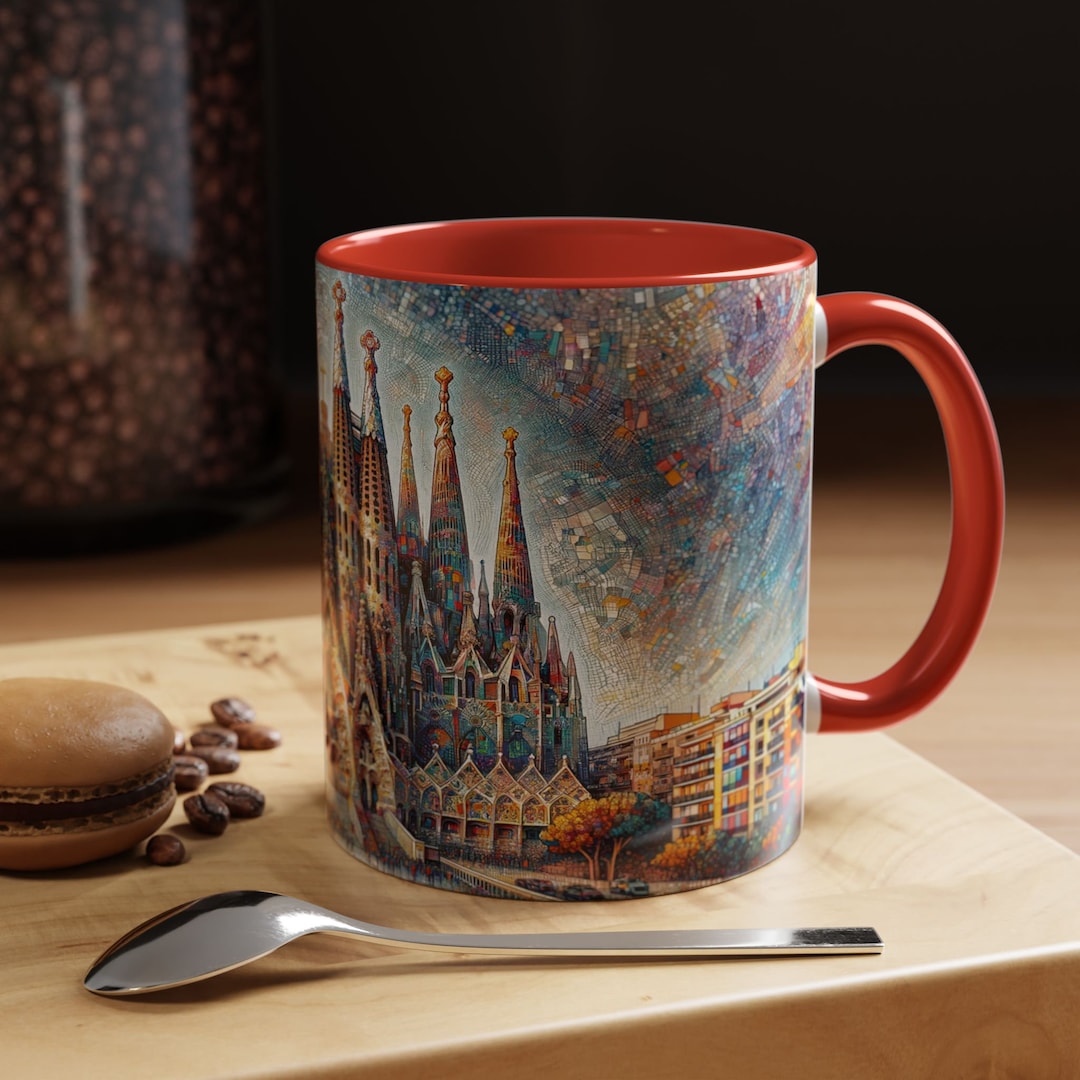 Sagrada Familia Mug, Barcelona Souvenir, Gaudi Mug, Sagrada Gift, Spain ...
