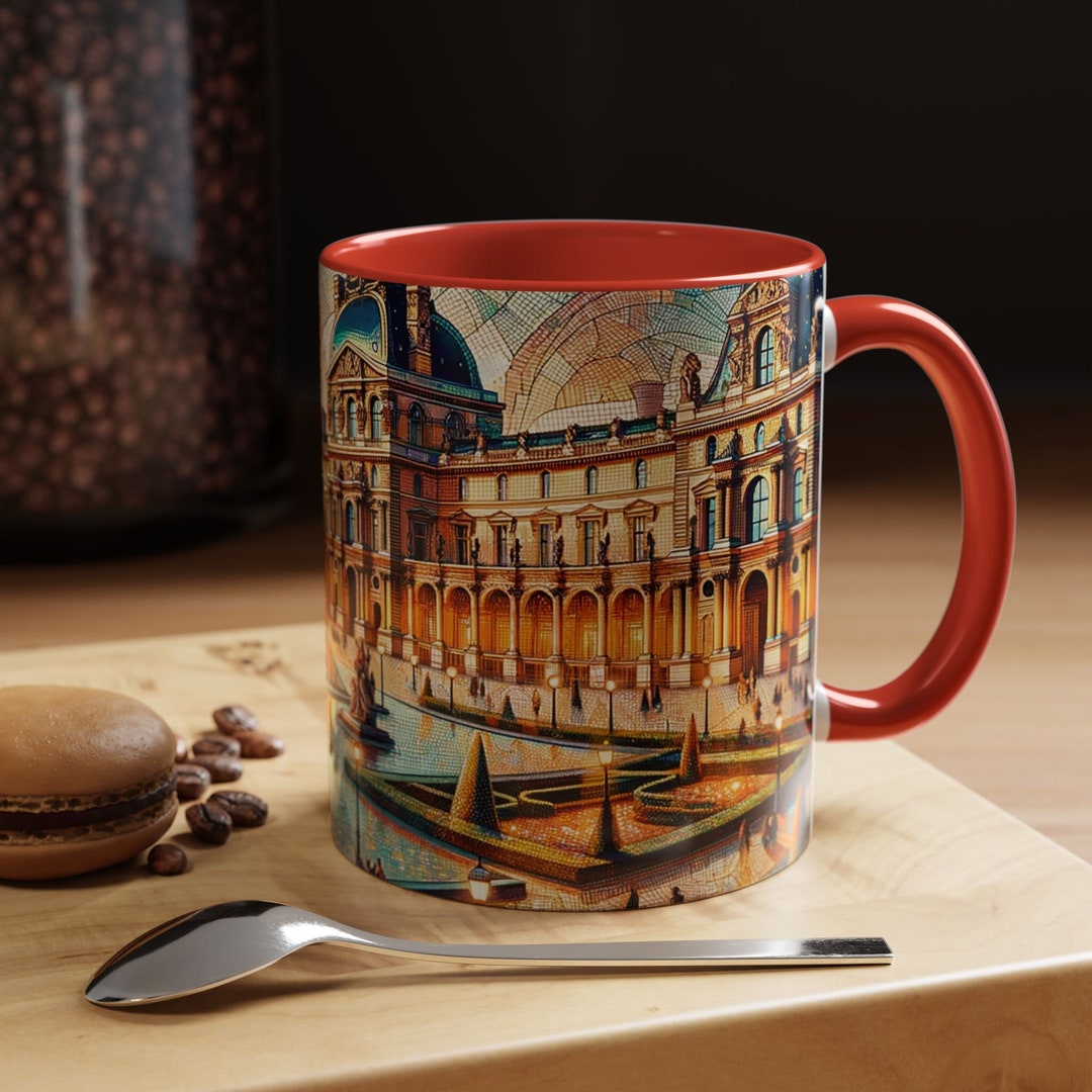 Louvre Museum Mug, France Cup, Paris Souvenir, Louvre Mug, France ...