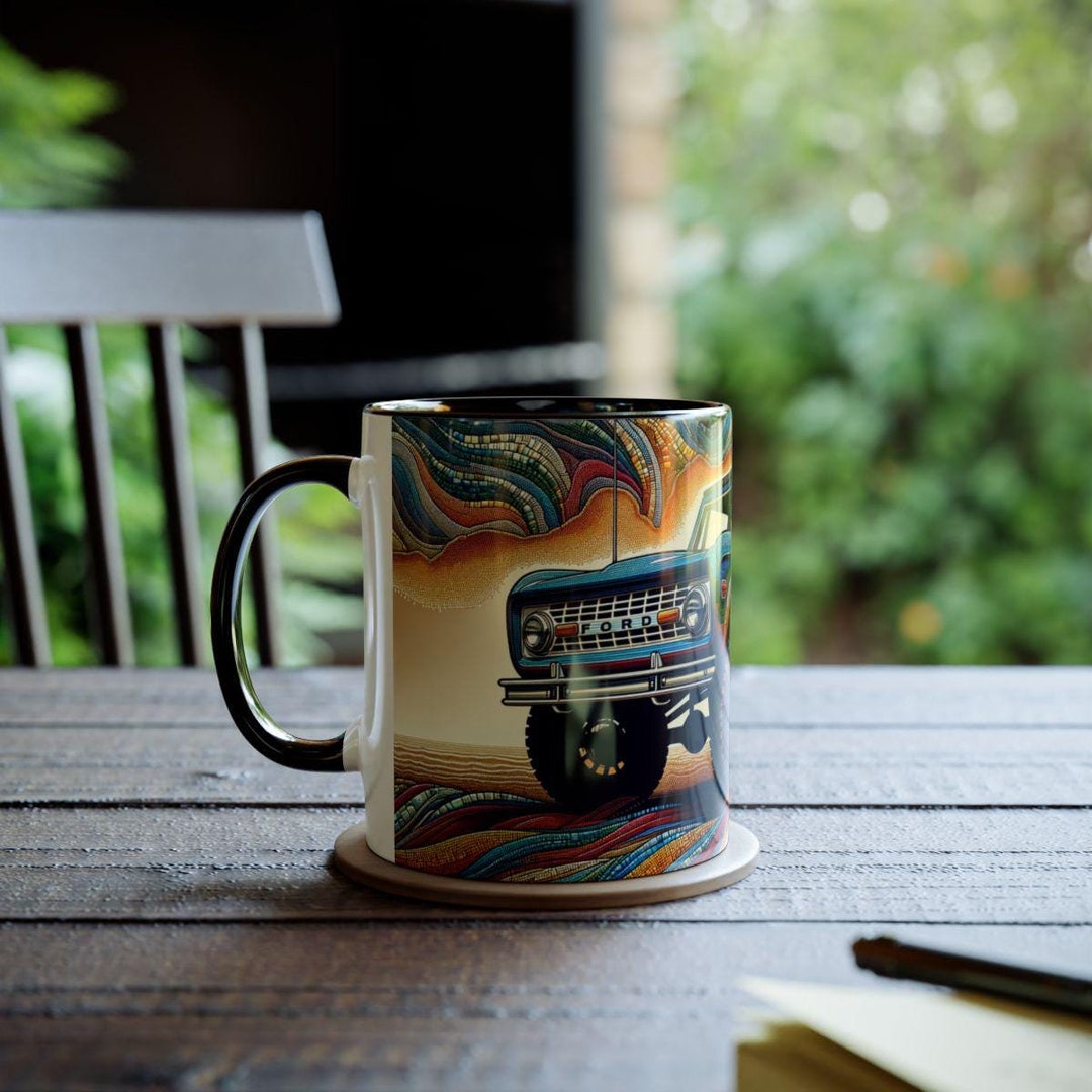 Vintage Bronco Mug: Retro Truck Art, Classic SUV Gift - Etsy