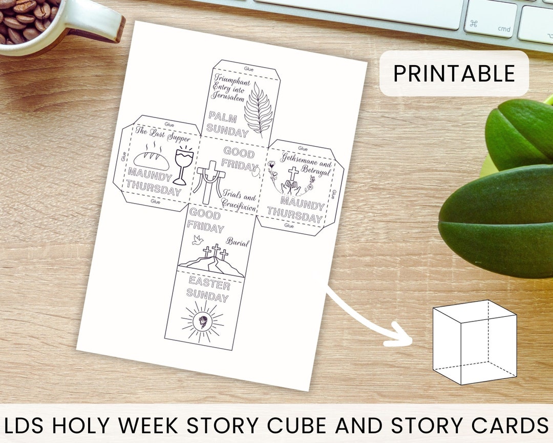 Printable Family Easter Cube: Resurrection Storytelling, DIY Jesus ...