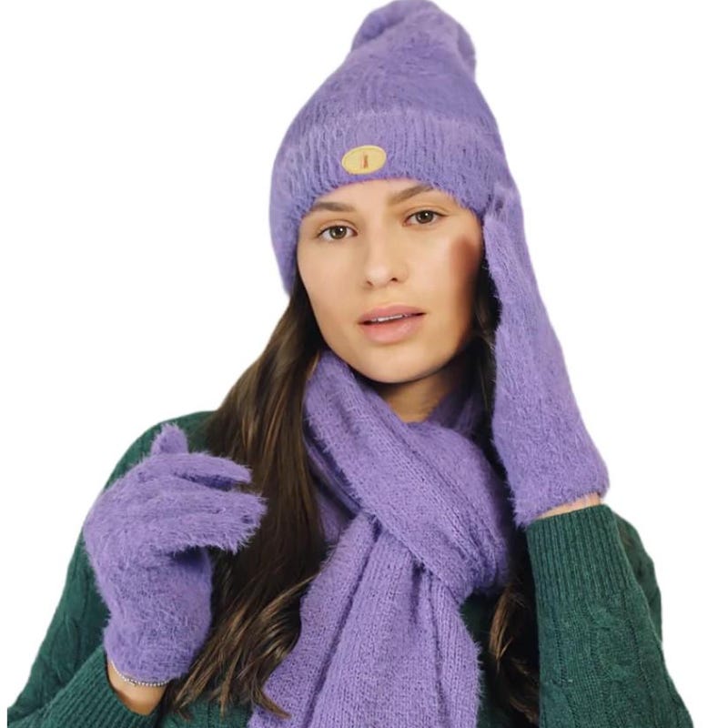 Winter Hat and Scarf Set - Etsy