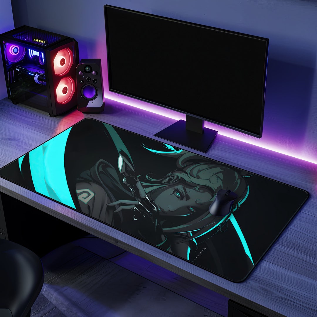 Jett XXL Mouse Pad, Jett Valorant Gaming Gamer Mouse Pad,jett Desk Mat ...