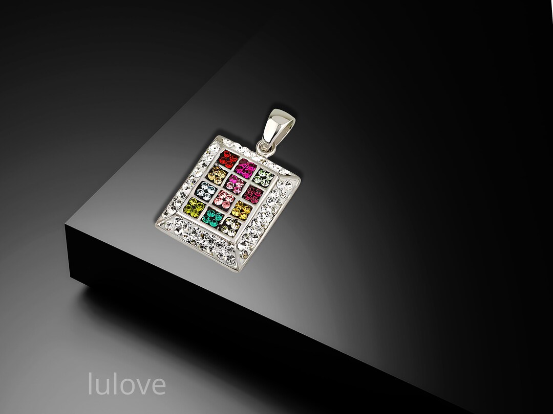 925 Silver Priestly Breastplate Pendant With Swarovski Stones, EPHOD ...