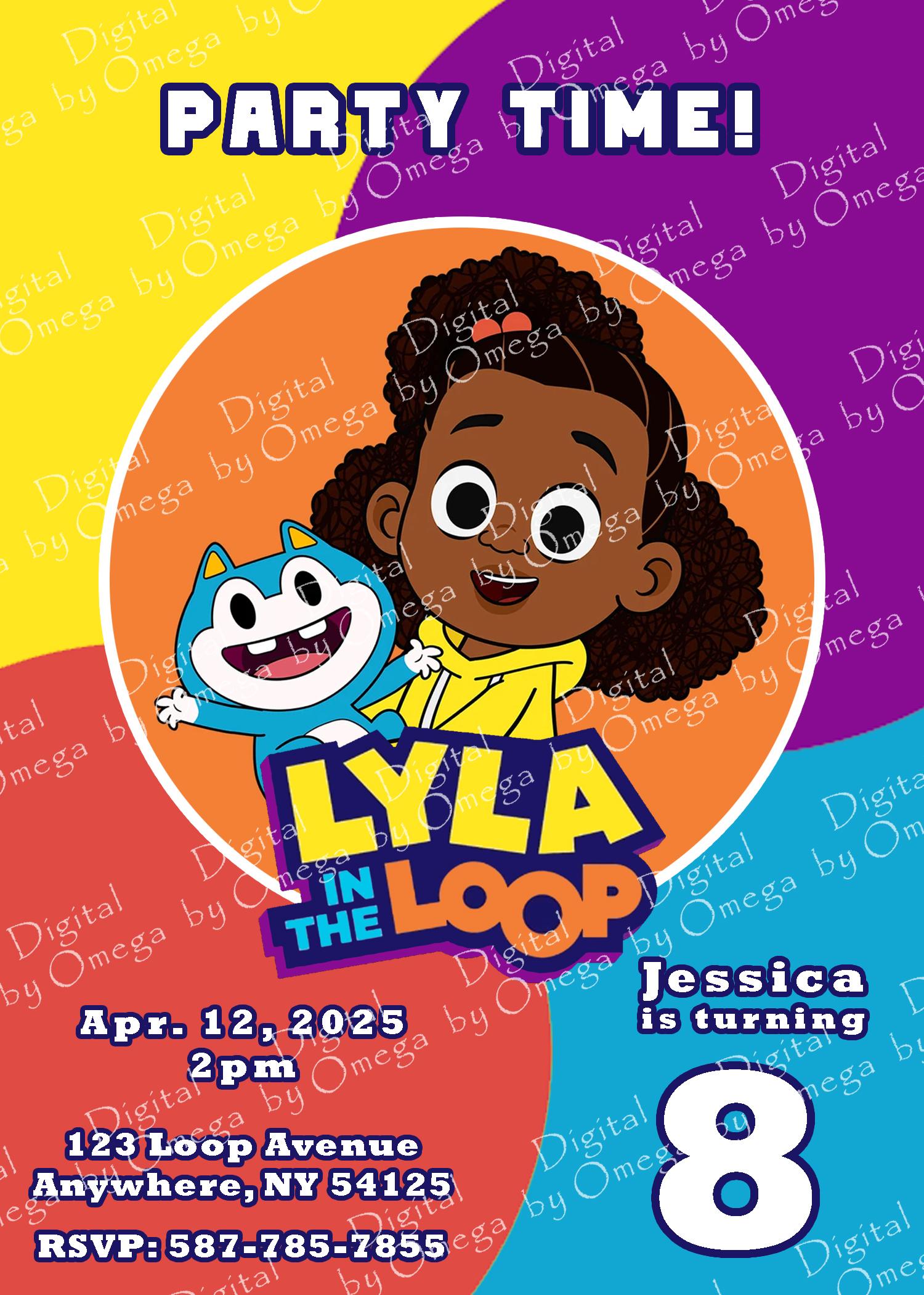 Digital Lyla in the Loop Party Invitation - Etsy