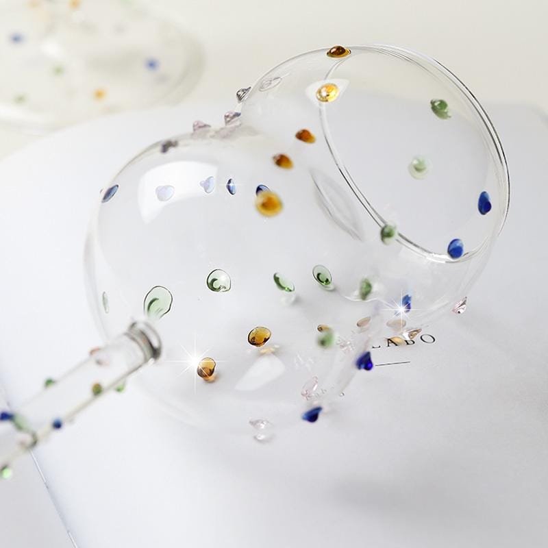 Colored Gemstone Gourd Wine Glasses, Personalized Glasses, Wine Glass ...