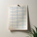 Blue Printable Calendar - Etsy