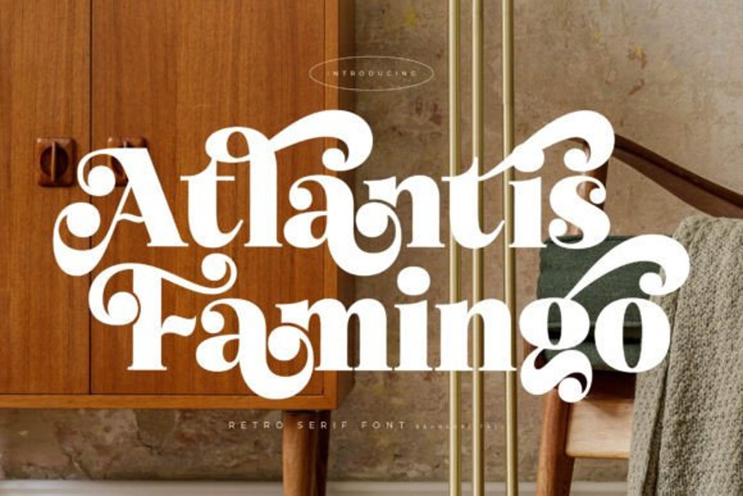 Atlantis Famingo Font - Etsy