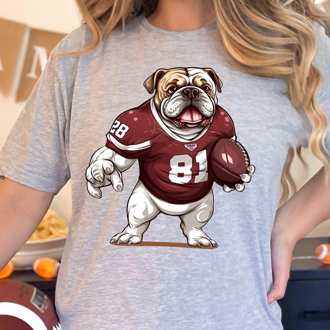 Bulldogs Football Shirt, Bulldogs Team Mascot Tshirt, Bulldogs Football ...
