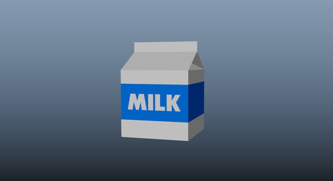 Milk - Low Poly 3D Asset for Games, Animation or Printing - Etsy