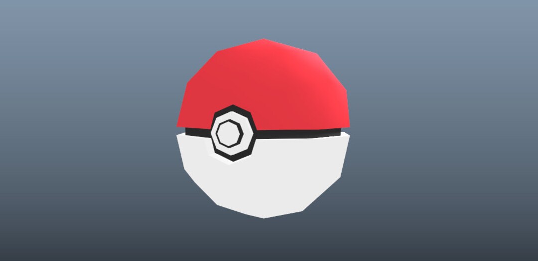 Pokeball - Low Poly 3D Asset for Games, Animation or Printing - Etsy