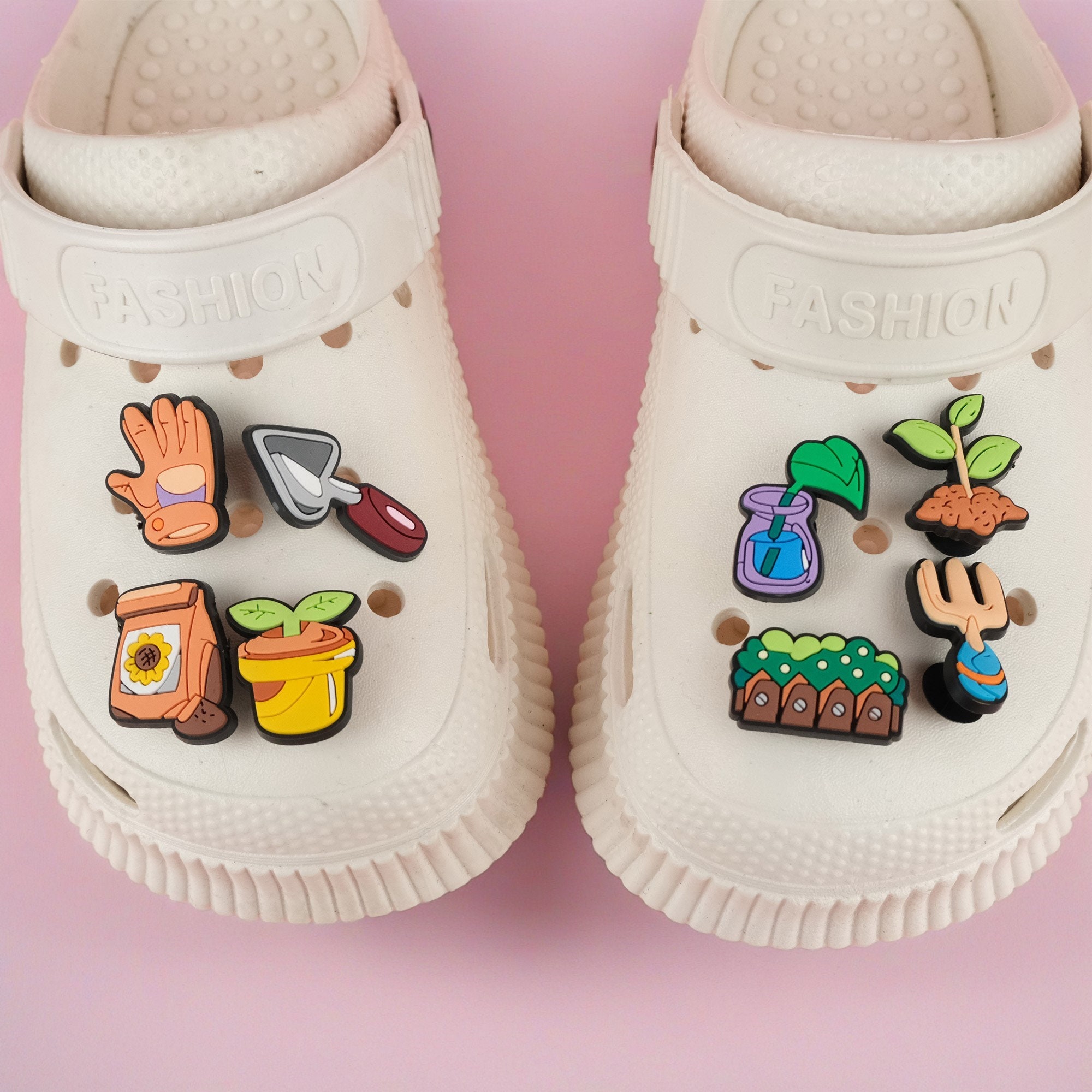 Cute Gardening Tools Croc Charm, Flower Vase Croc Charm, Potted Plant ...