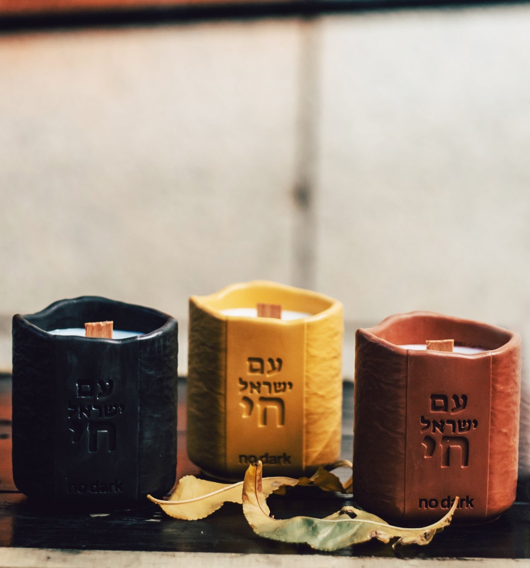 Set of Candles With the Map of Israel | Am Israel Chai Collection ...
