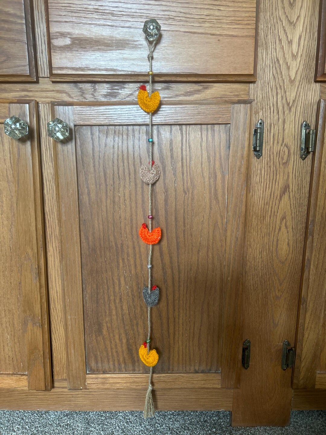 Crocheted Chickens on a String - Etsy