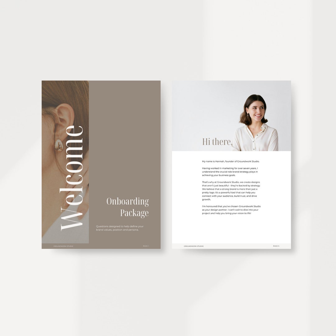Client Welcome Package: Editable Canva Template (digital Download) - Etsy