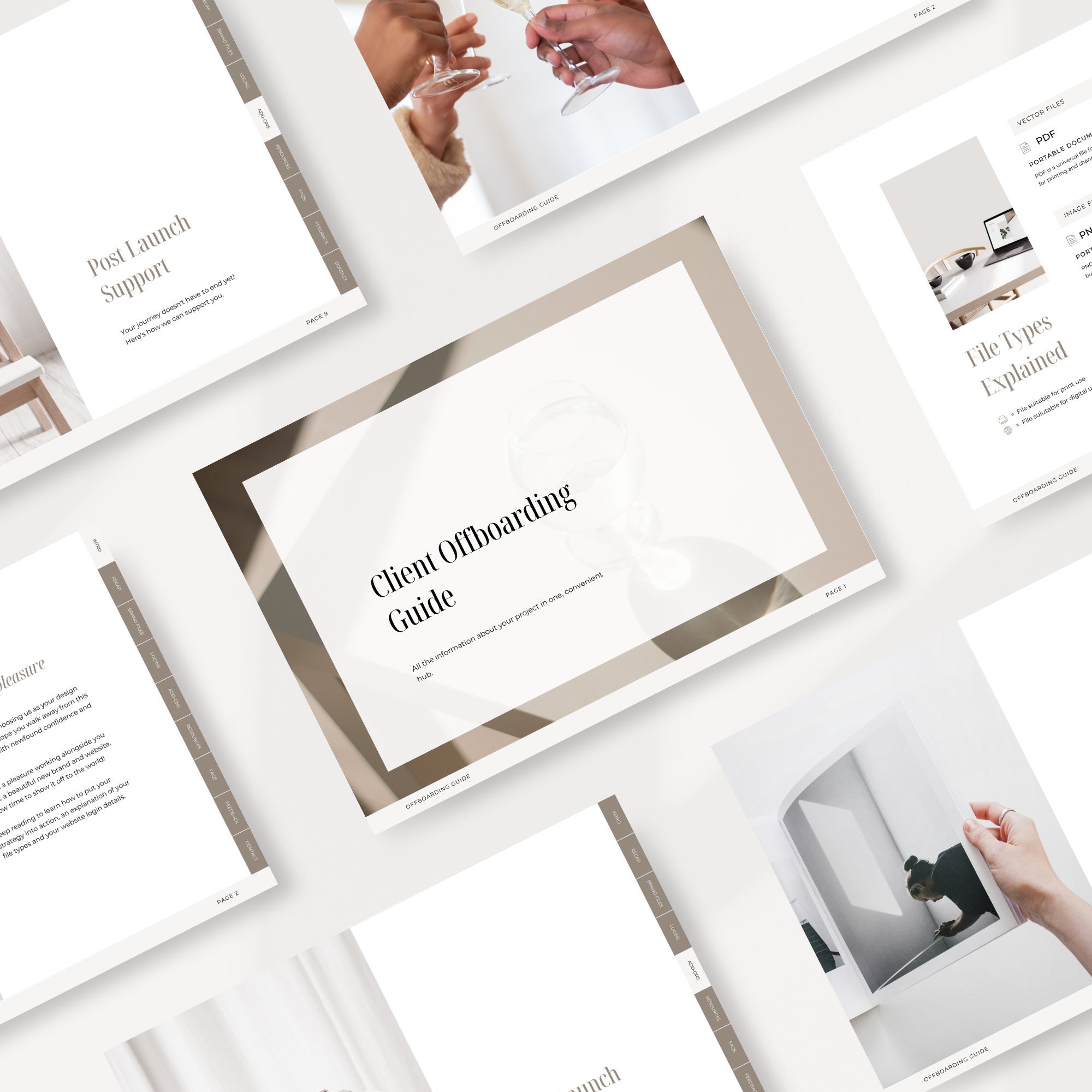 Client Offboarding Guide, Goodbye Kit, Exit Package | Editable Canva ...