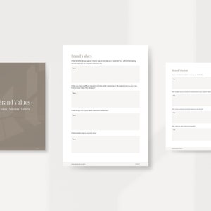Brand Strategy Client Workbook | Editable Canva Template | Graphic ...