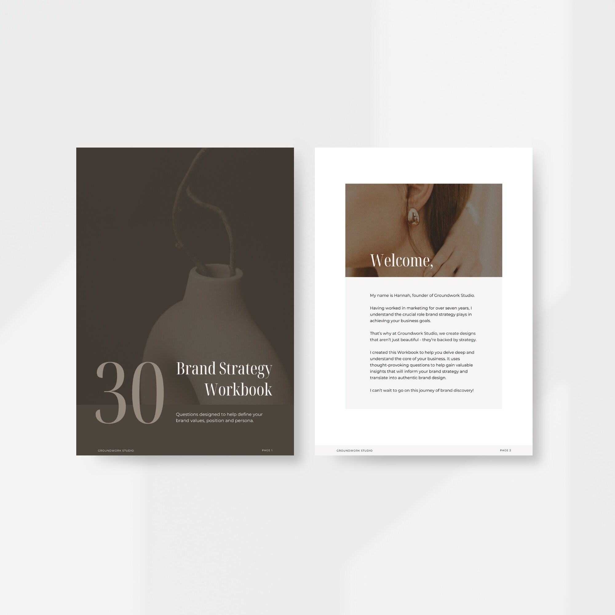 Brand Strategy Client Workbook Editable Canva Template Graphic ...