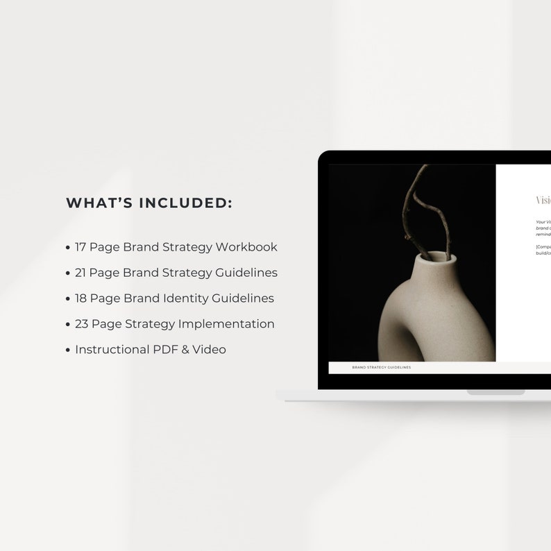 Brand Strategy Template Bundle: 70+ Editable Canva Pages (digital ...