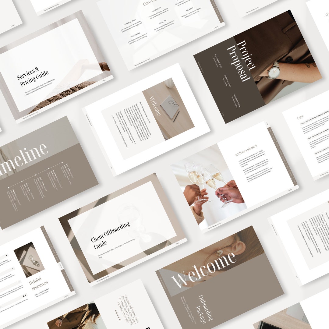 Client Experience Canva Template Bundle: 60+ Editable Pages (digital ...