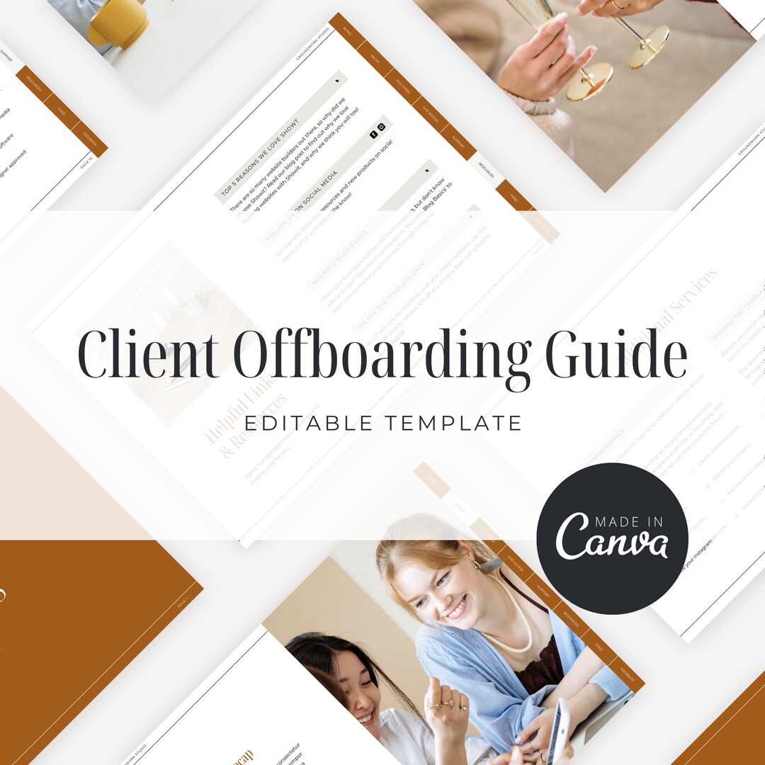 Client Offboarding Guide Template for Graphic Designers, Web Designers ...