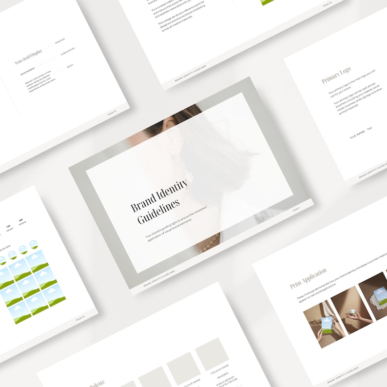 Brand Identity Guidelines, Brand Toolkit | Editable Canva Template | Beginner Graphic Designers ...