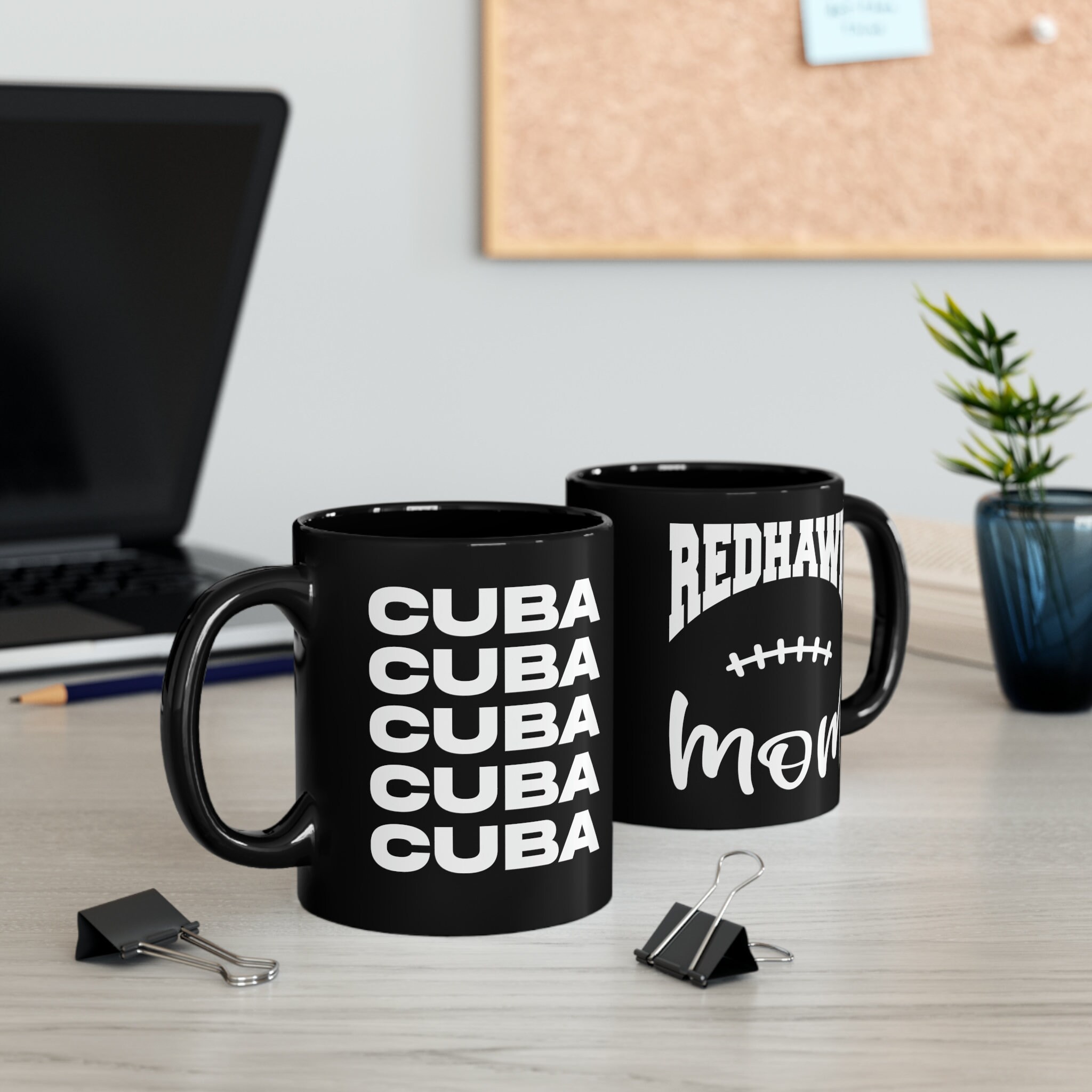 Cuba Redhawks Black Mug 11oz - Etsy
