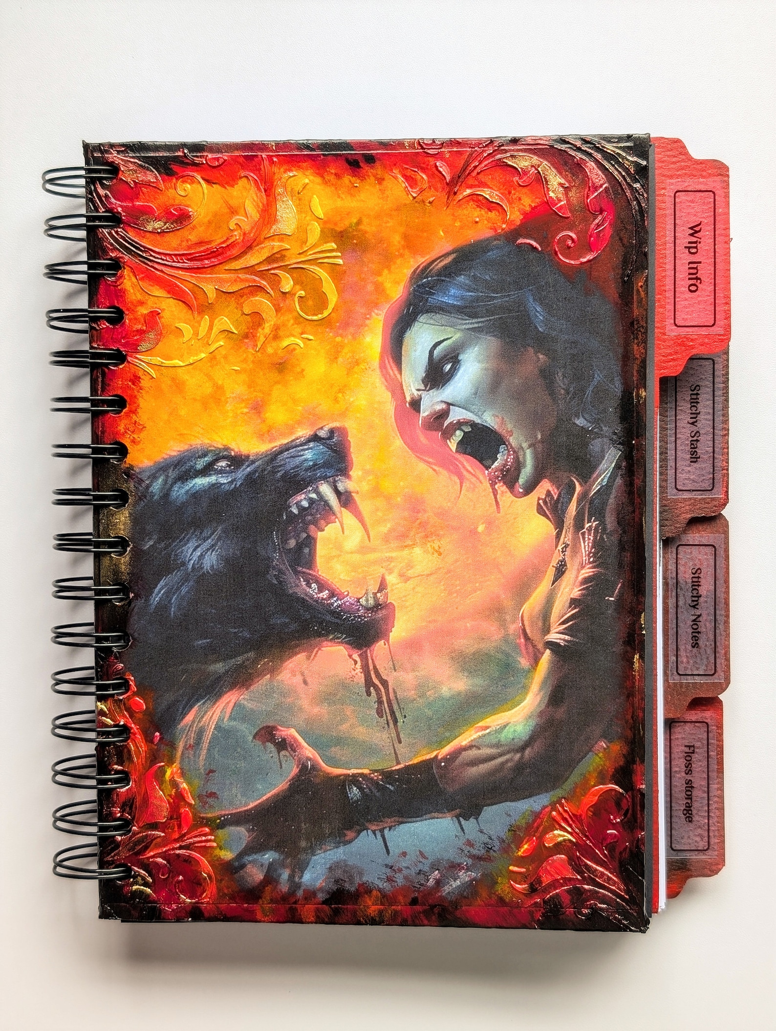 Vampire Vs Werewolf Cross Stitch Journal/log Book - Etsy