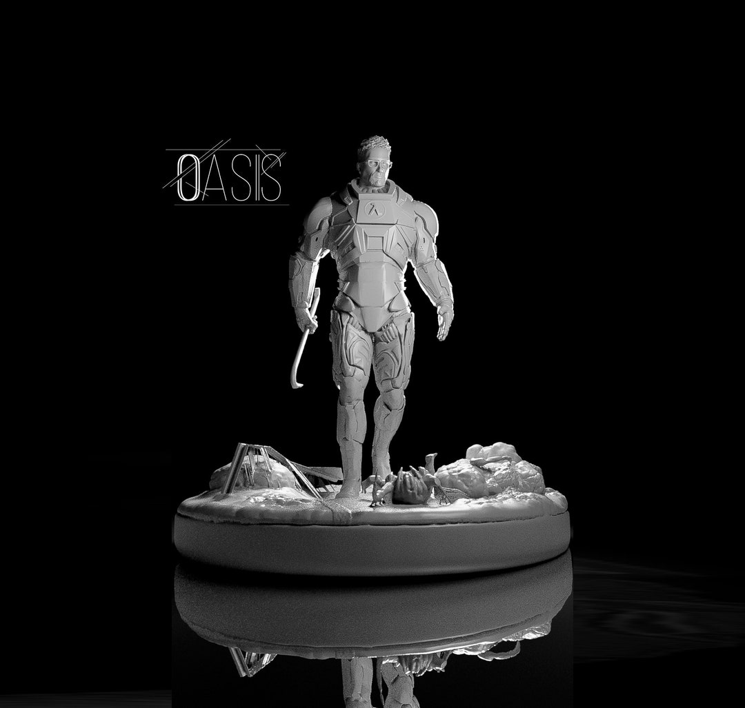 Gordon Freeman STL Model - 3D Printable Gordon Freeman Figure STL Model ...