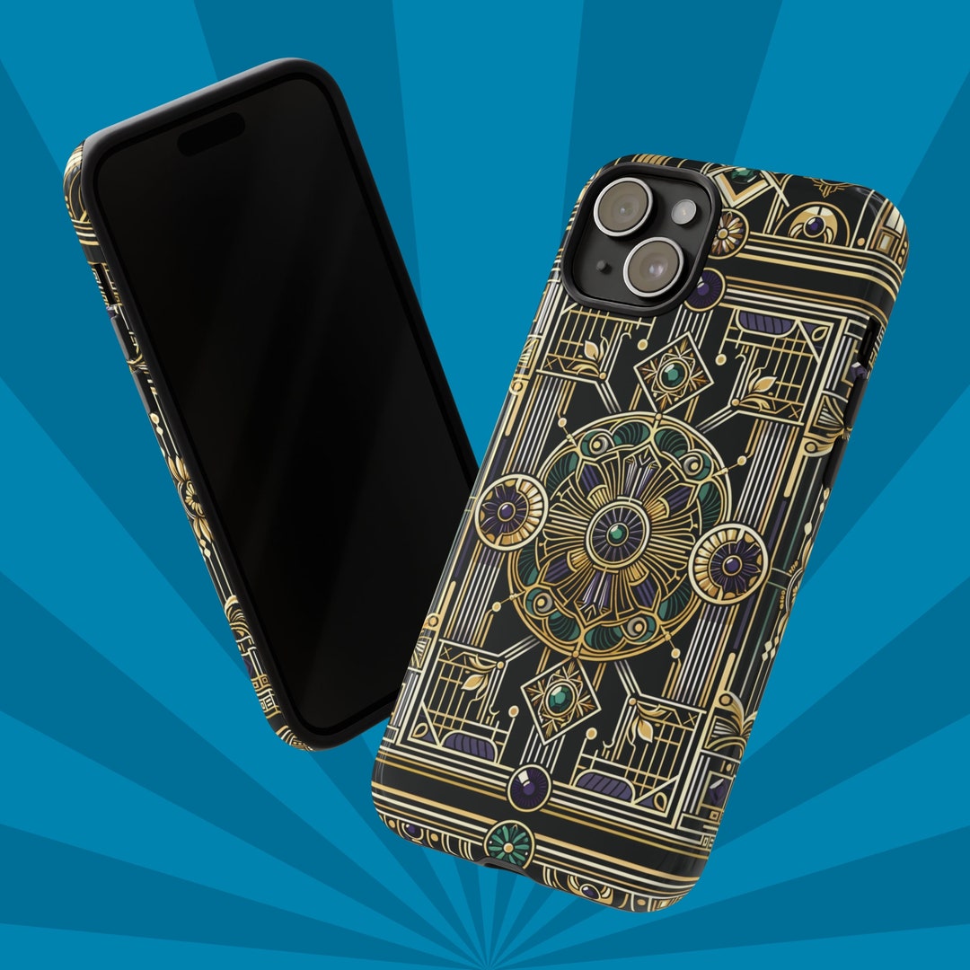 Art Deco Phone Case Chic Retro Aesthetic Cover Vintage-inspired Retro ...