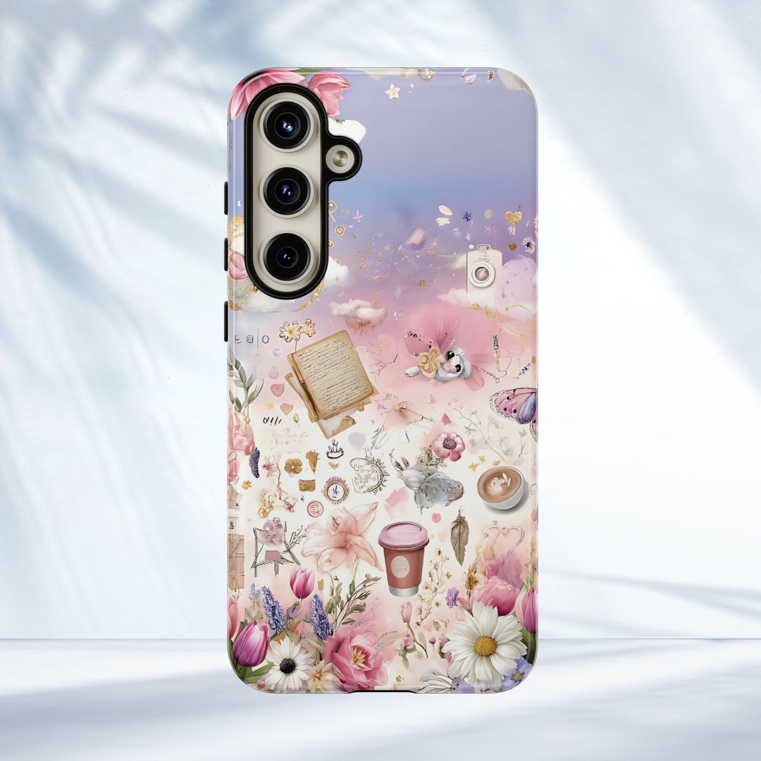 Spring Coquette Watercolor Collage for Samsung Phone Samsung Galaxy S24 ...