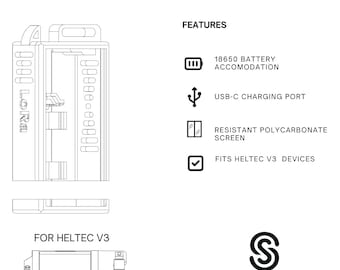 Complete Meshtastic Heltec V3 Device Case Included - Etsy