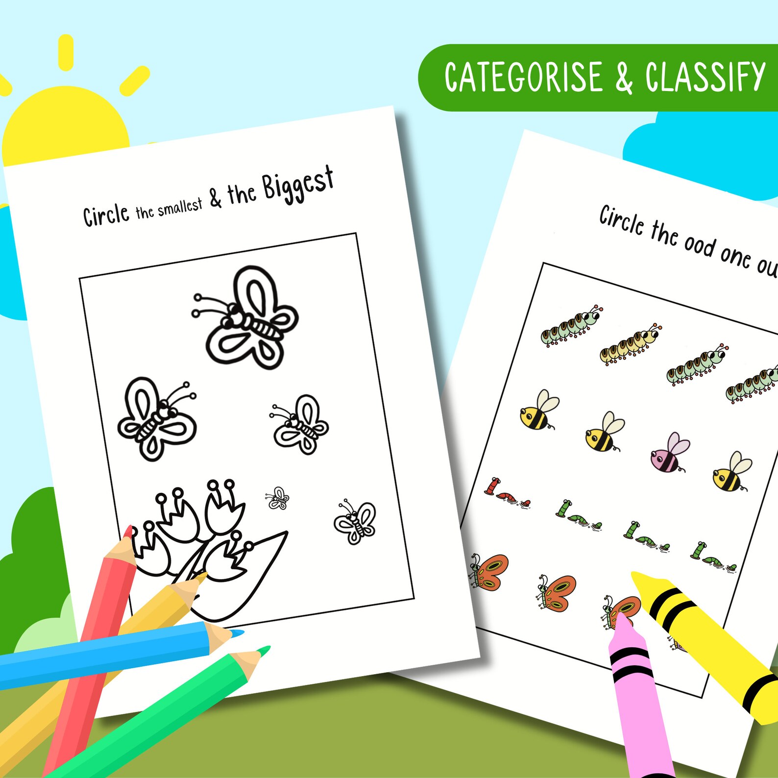 Printable Preschool Worksheets Bundle | Counting Tracing Matching ...